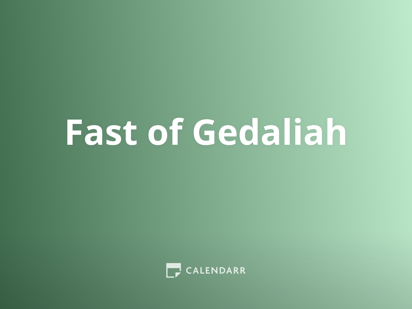 In 2025, The Fast of Gedalia Will Start at Dawn on September 25 - Calendarr